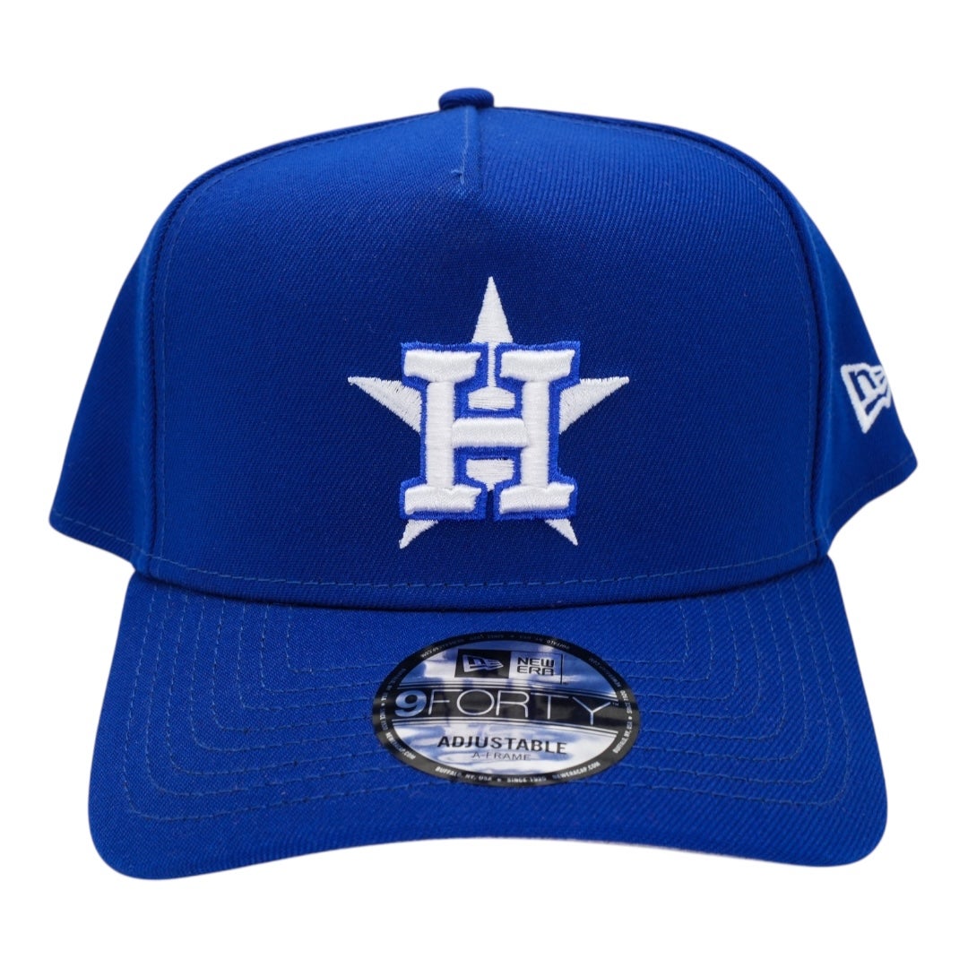 Houston Astros All Royal Blue And Gray Bottom 9FORTY A-Frame Adjustable Snapback Hat | My Hatstop