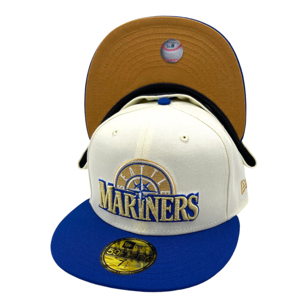 Seattle Mariners New Era Chrome White/Royal Blue Brim With Toasted ...
