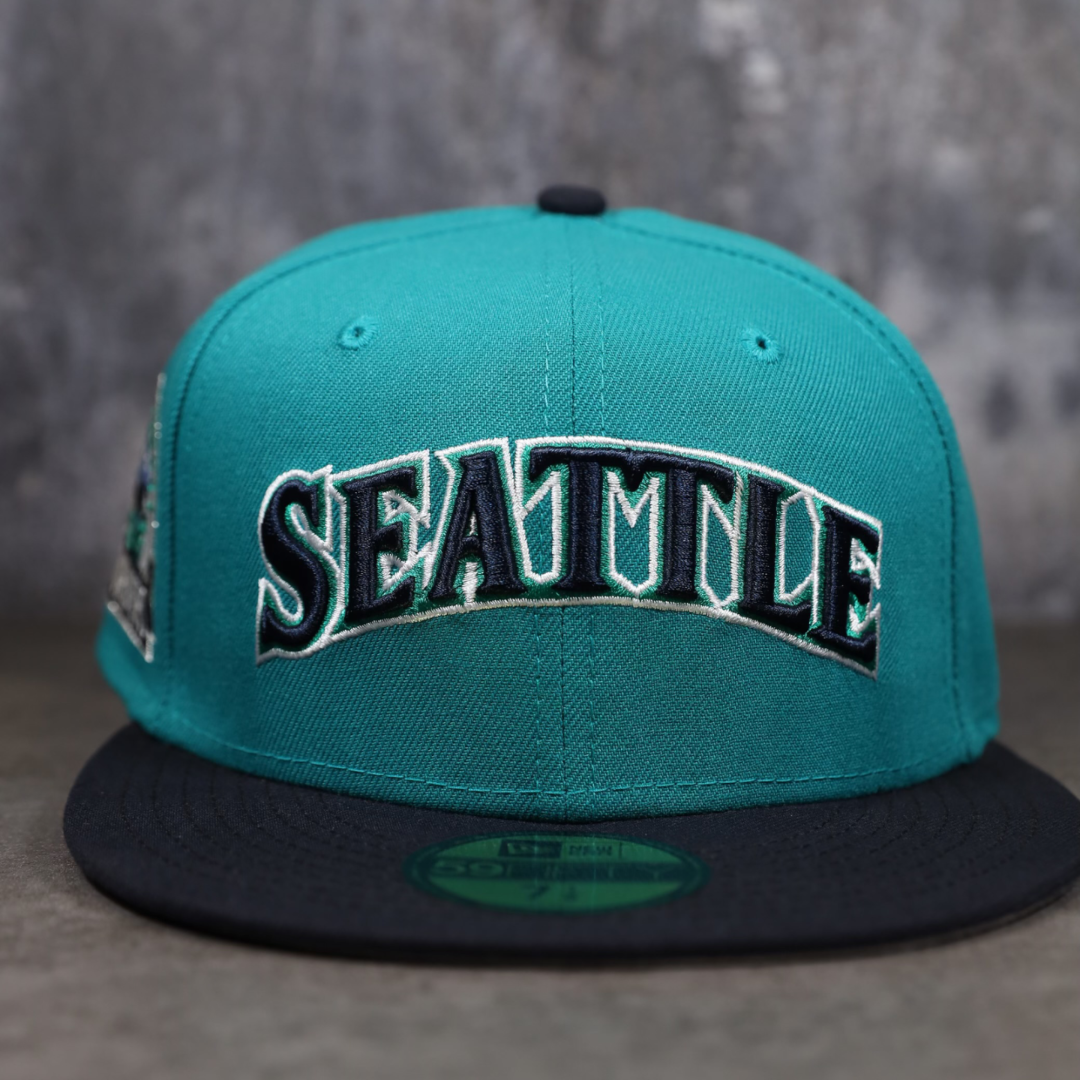Seattle Mariners New Era Aqua/Navy Bill And Gray Bottom With 30th ...