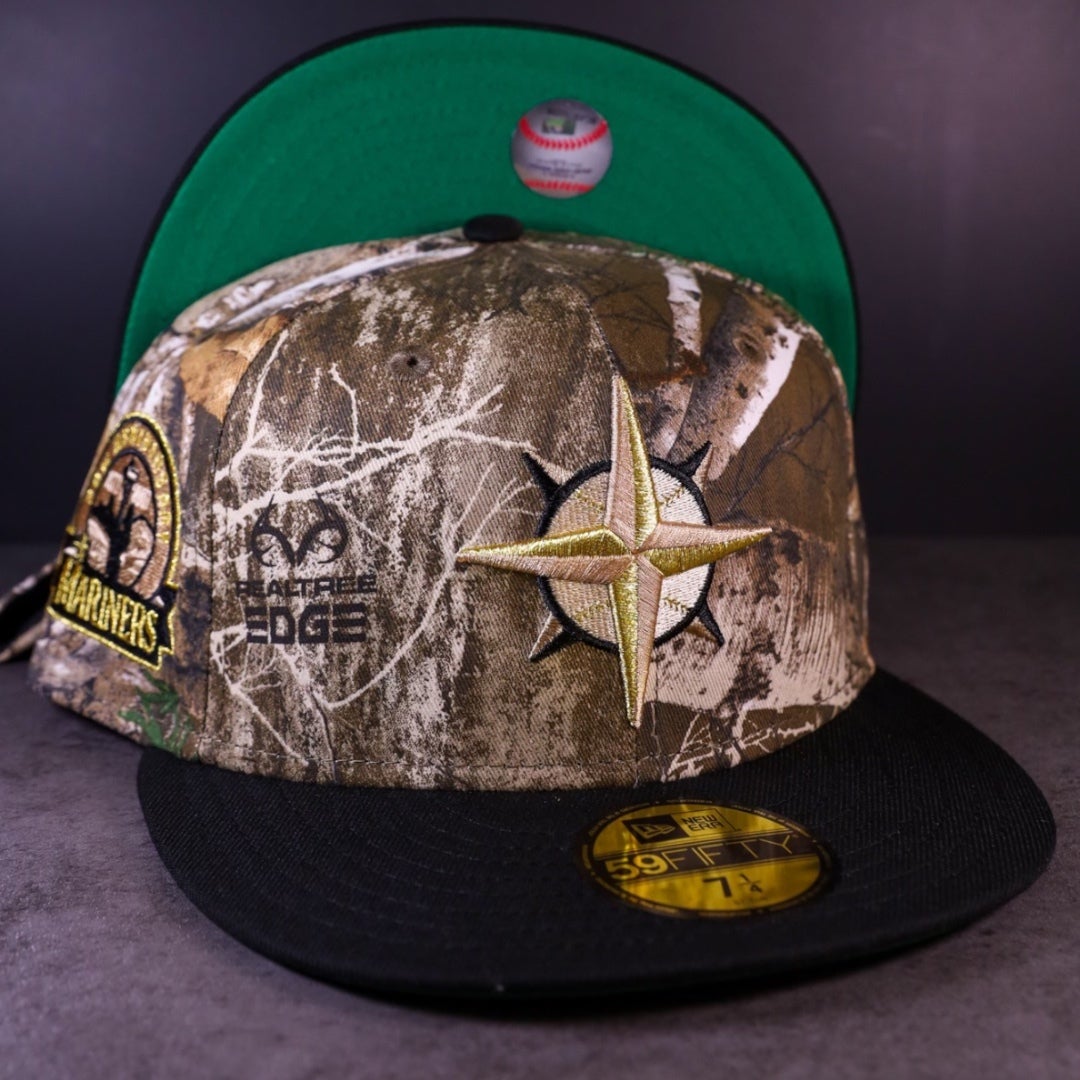 Seattle Mariners New Era Real Tree/Black Bill and Kelly Green Bottom ...