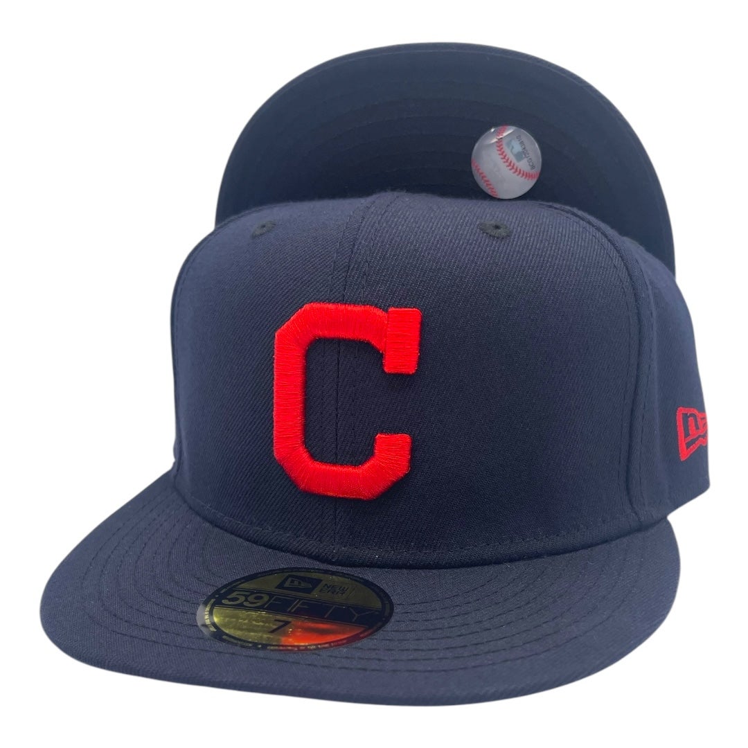 Cleveland Indians New Era All Navy Road Authentic Collection On-Field 59FIFTY Fitted Hat | My ...