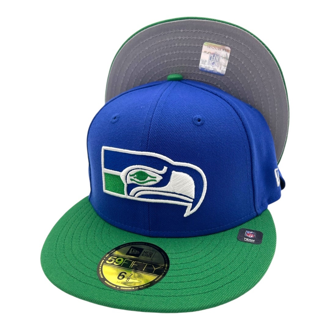 Seattle Seahawks New Era Retro Logo All Royal Blue With Kelly Green ...