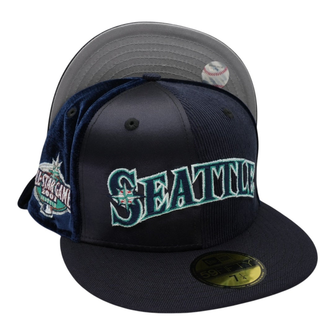 Seattle Mariners New Era All Navy Pinwheel And Gray Bottom With 2001 ...