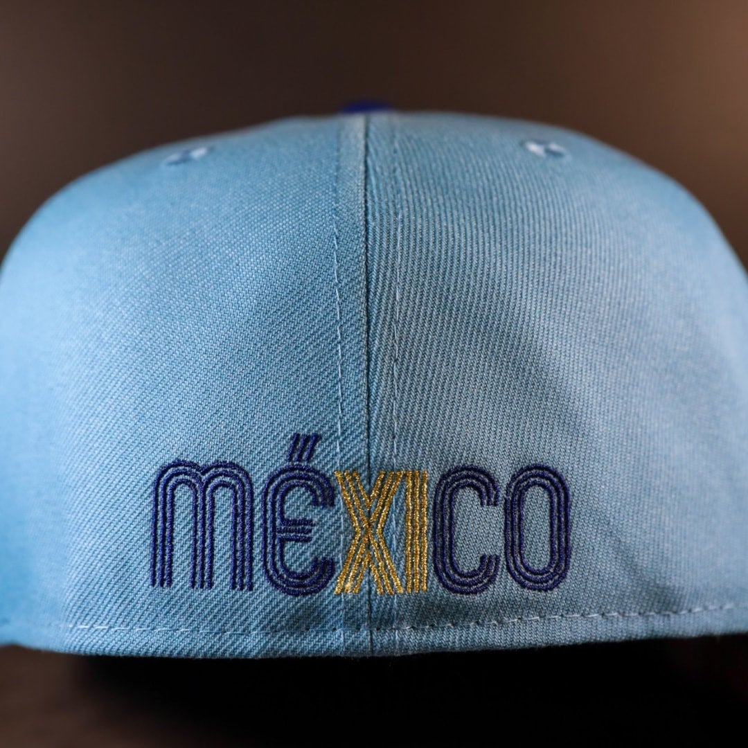 WBC Mexico New Era 1 Sky Blue/Dark Royal And Sky Blue Bottom With ...