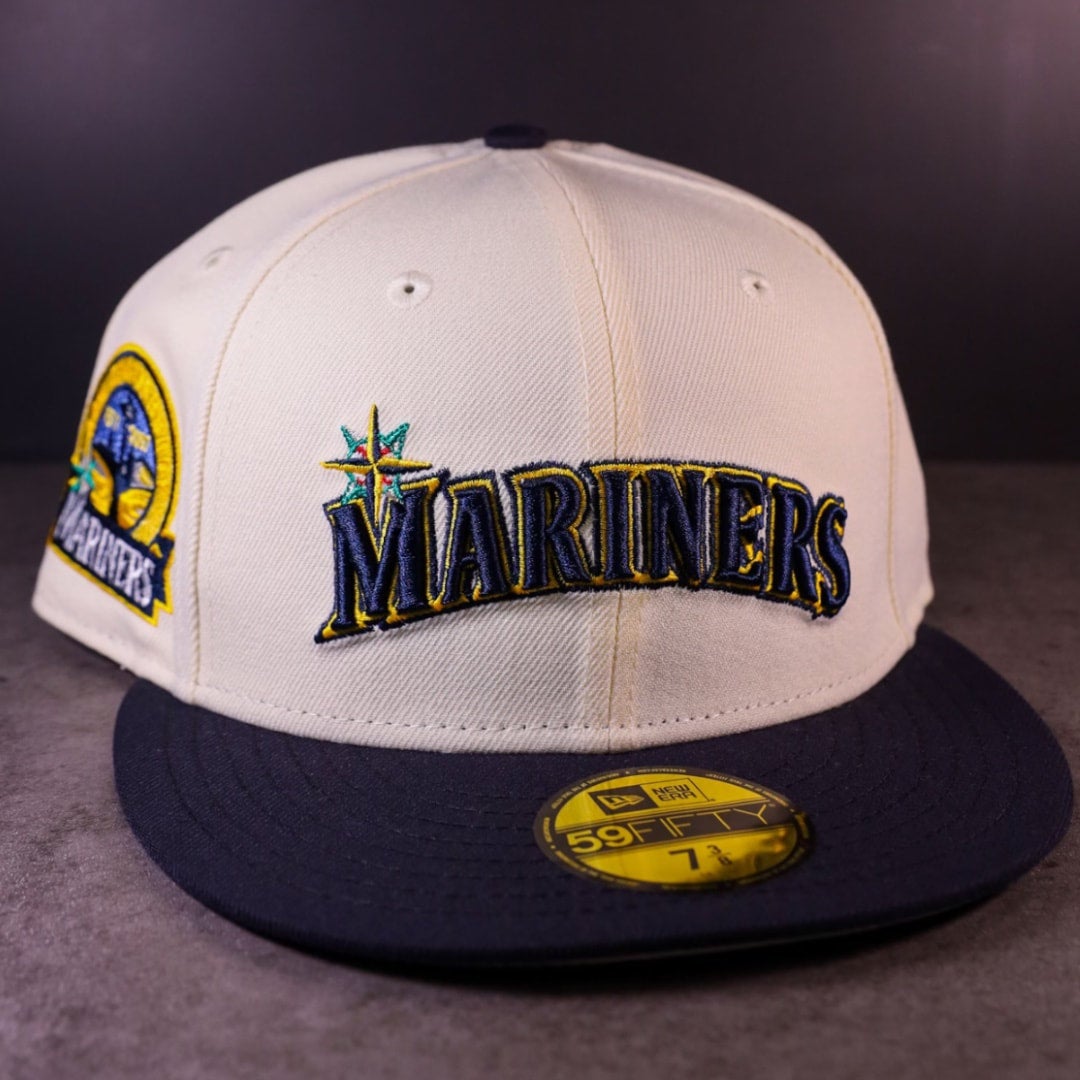 Seattle Mariners New Era Chrome White/Navy Bill and Gray Bottom With ...