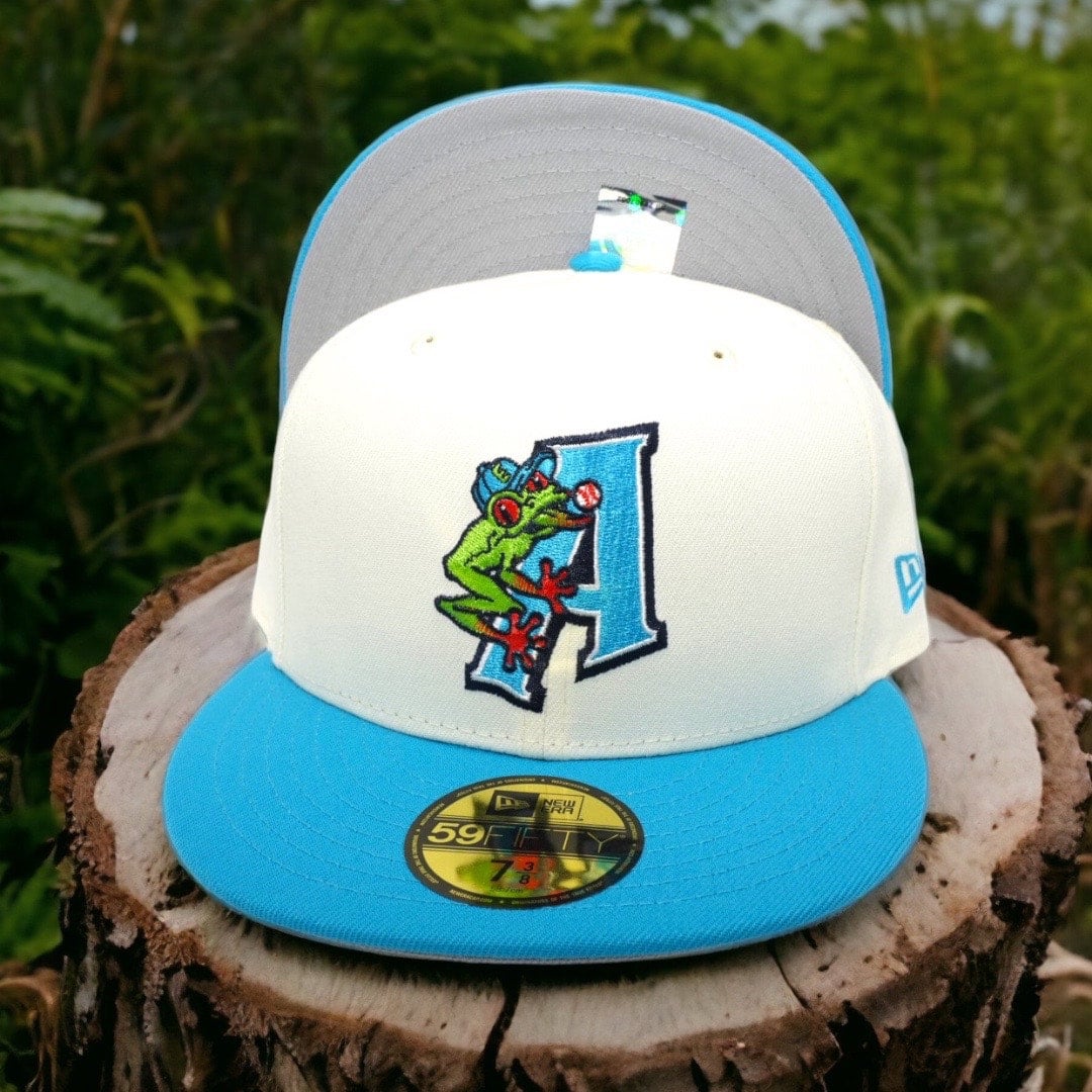 Everett Aquasox New Era 1 Chrome White/Blue Jewel Bill And Gray Bottom ...
