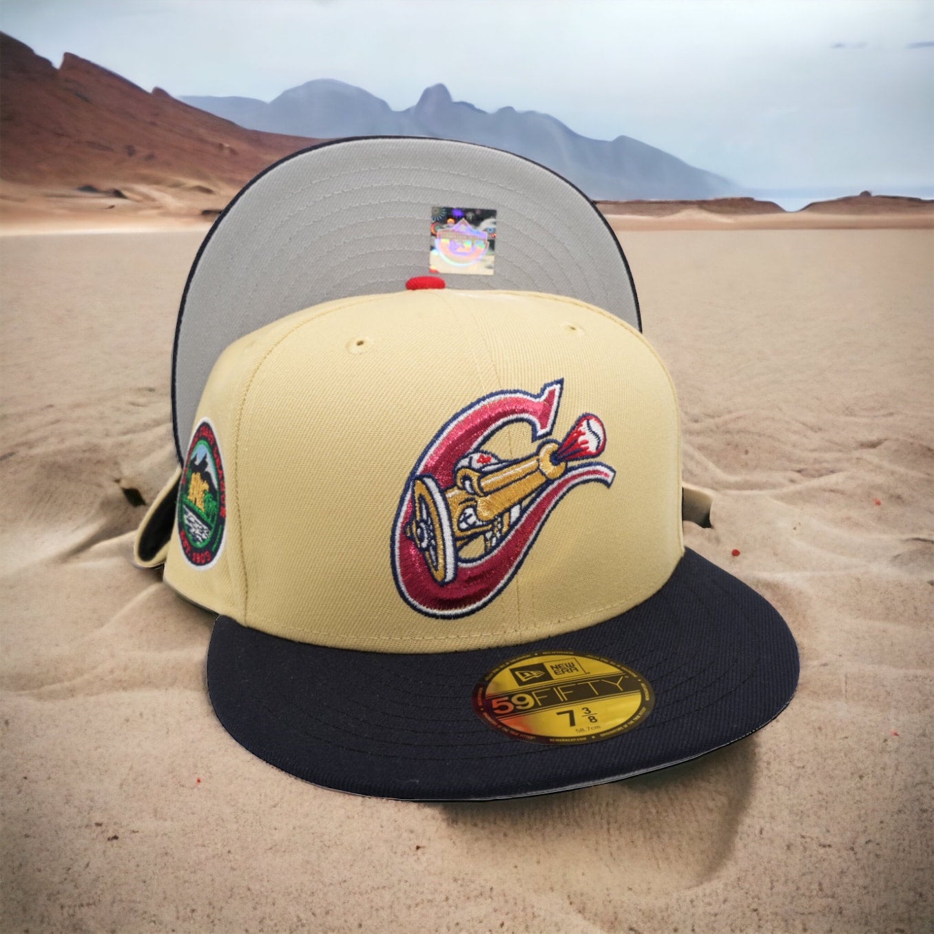 Calgary Cannons New Era Vegas Gold/Navy Bill And Gray Bottom With ...