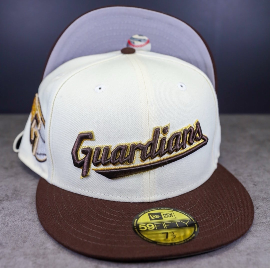 Cleveland Guardians New Era Chrome White/Burt Wood Bill And Gray Bottom ...