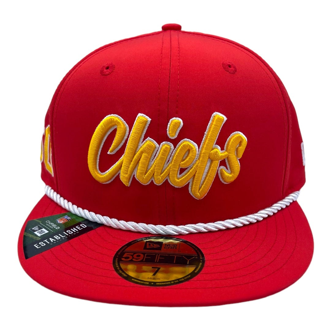 Kansas City Chiefs New Era All Red 2019 NFL Sideline Home Official 1960s 59FIFTY Fitted Hat | My ...
