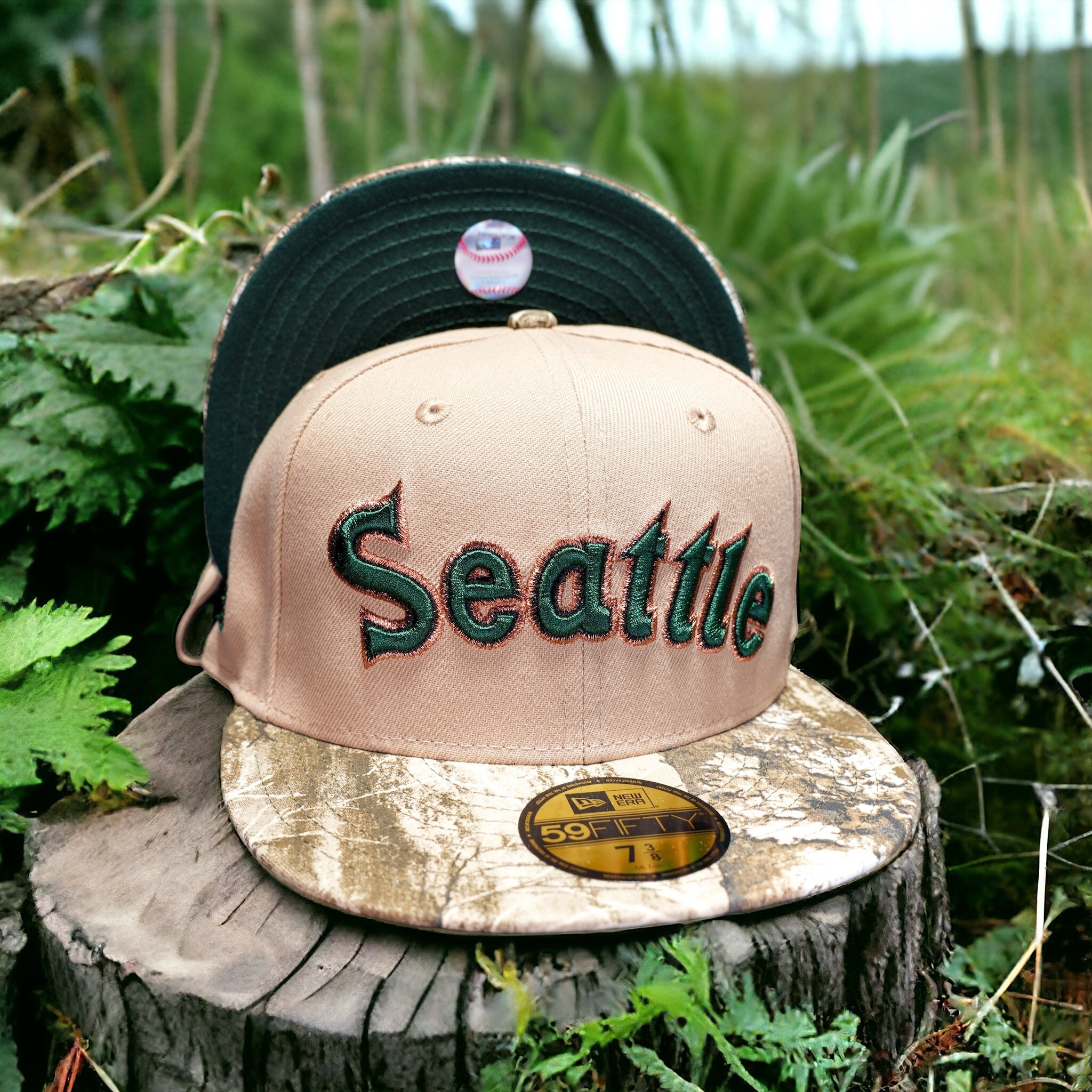 Seattle Mariners New Era Camel/Real Tree And DarK Green Bottom With ...