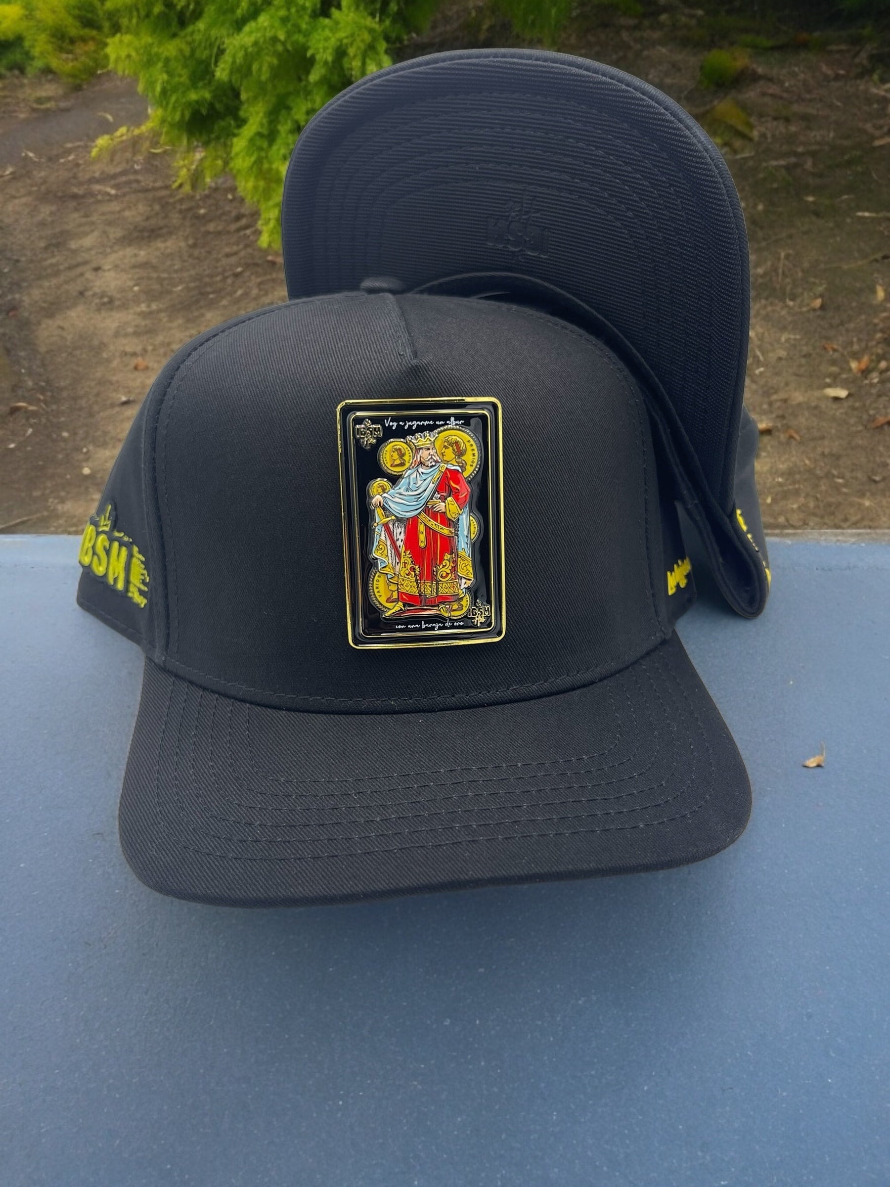 IBSM Hats The King Card All Black A-Frame Adjustable Snapback Hat | My Hatstop