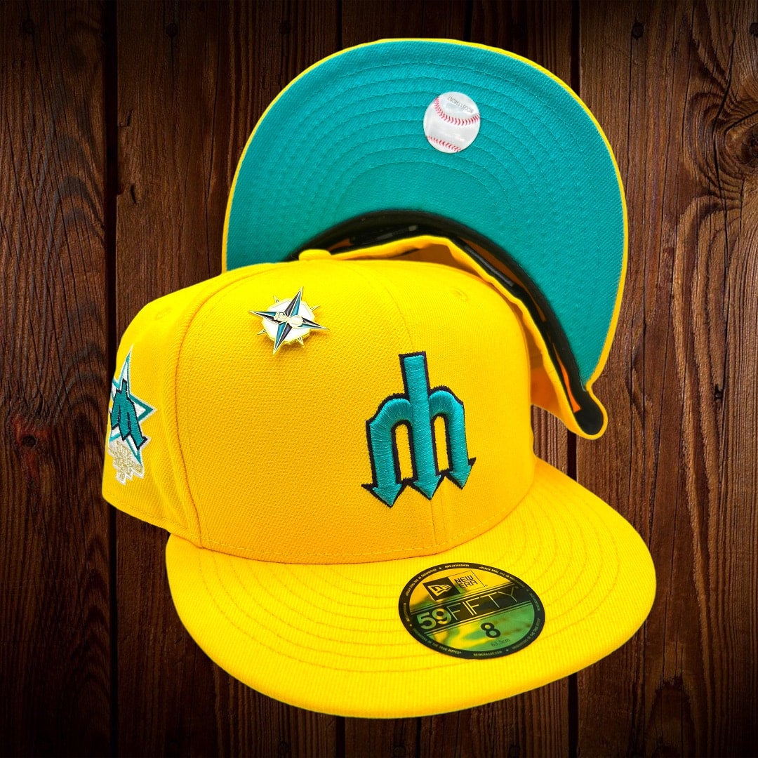 Seattle Mariners New Era Canary Yellow/Teal Bottom With 1979 50TH All ...